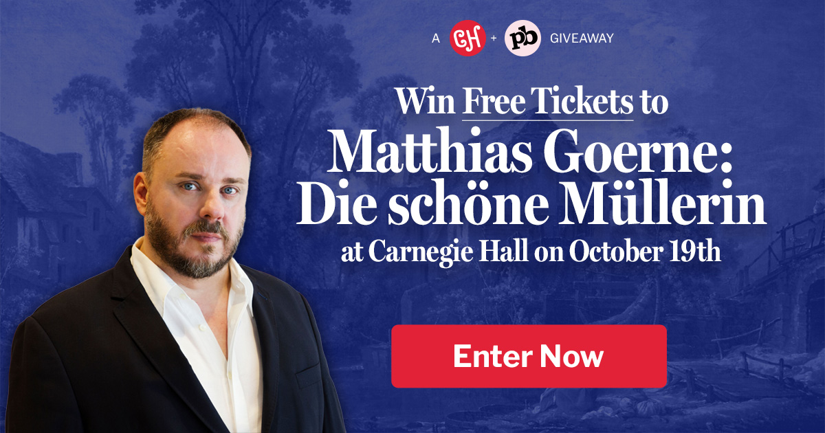 Matthias Goerne Ticket Giveaway - Parterre Box